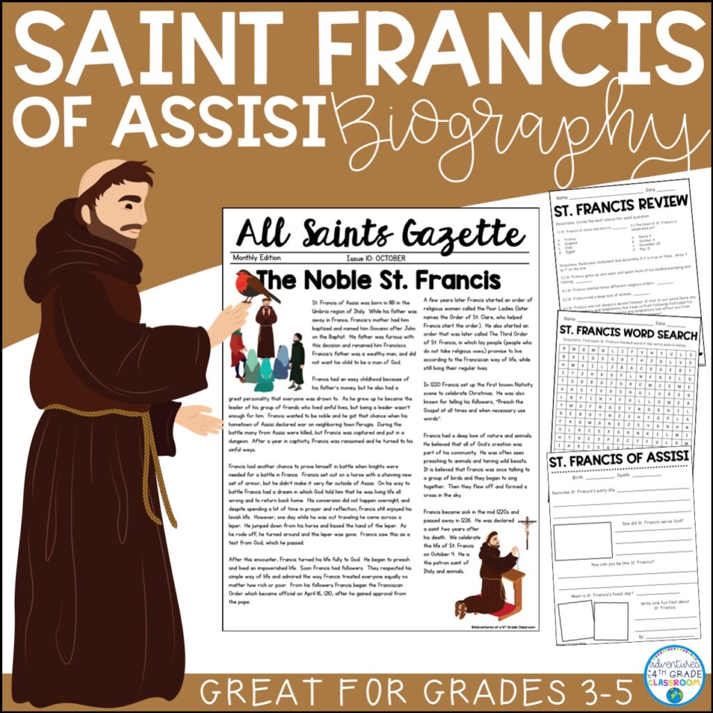St. Francis of Assisi | setonscholars.adventuresofa4thgradeclassroom.com
